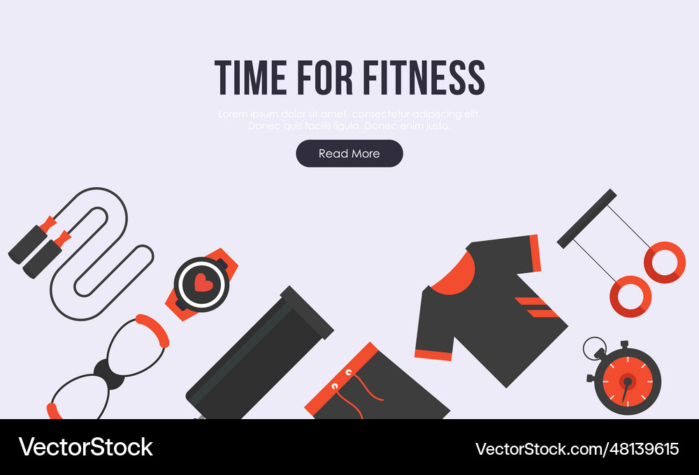 Fitness equipment logo flat concept Royalty Free Vector