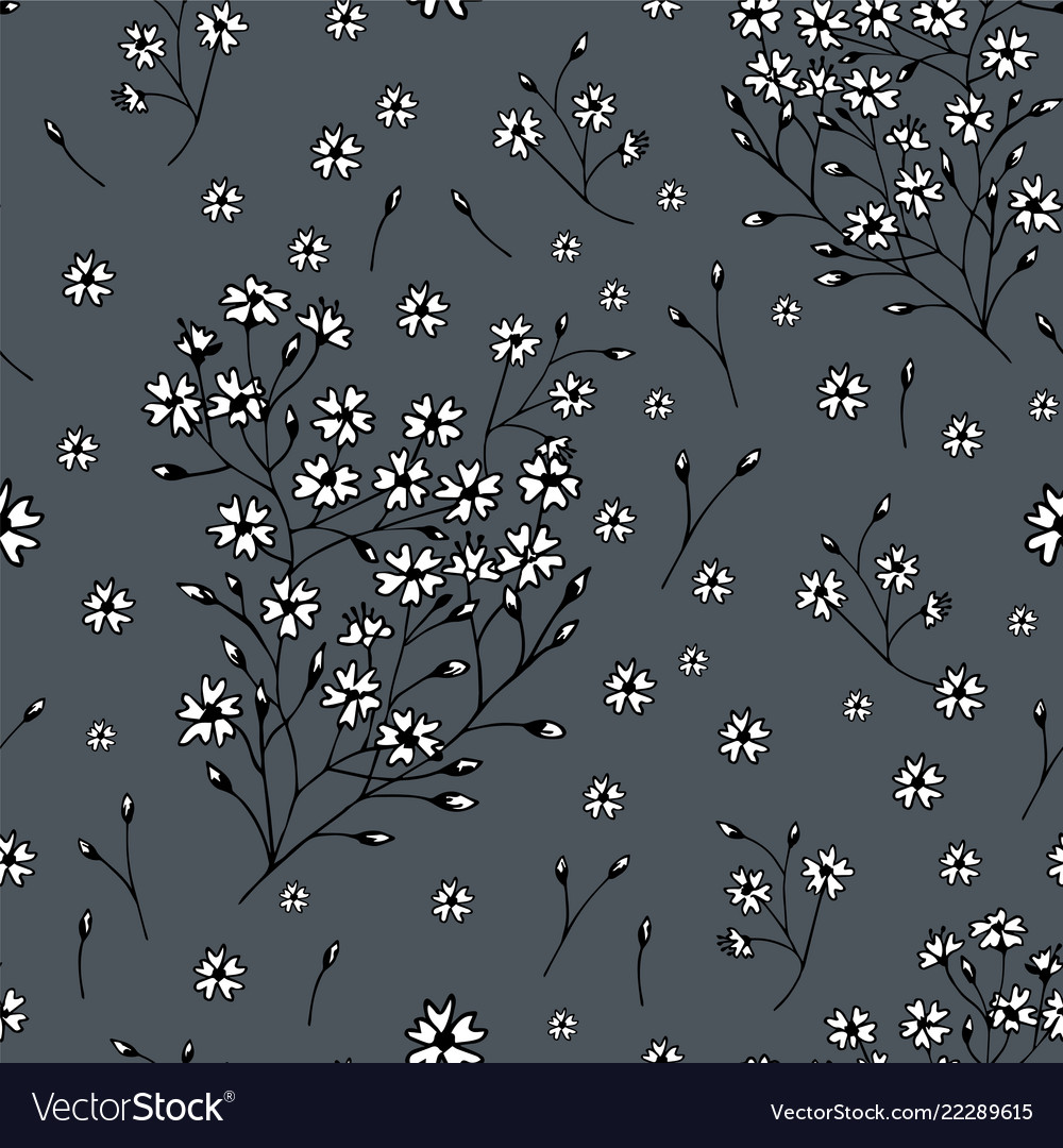 Floral seamless pattern Royalty Free Vector Image