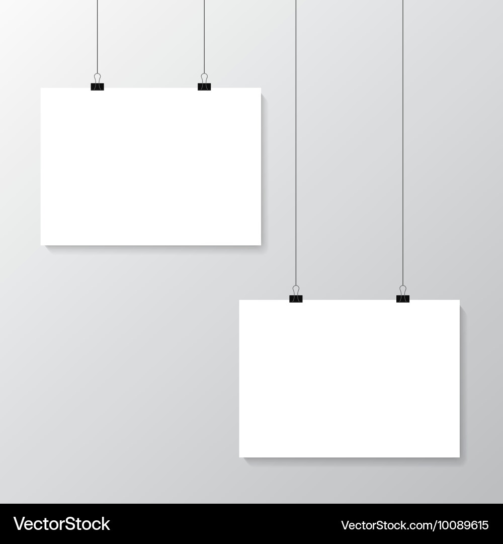 Grey wall with mock up Royalty Free Vector Image