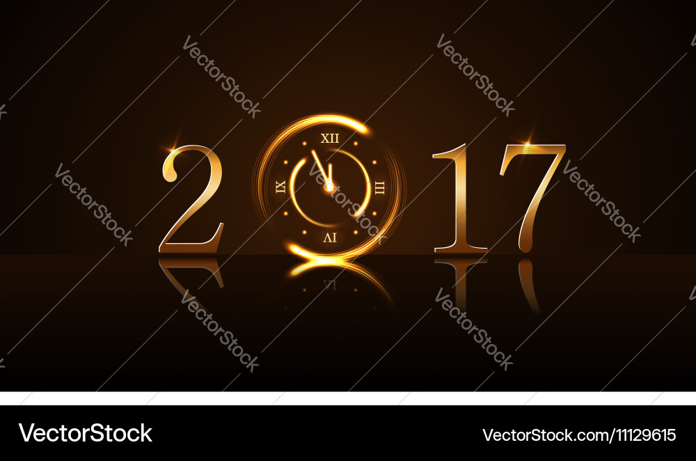Happy new year background gold Royalty Free Vector Image