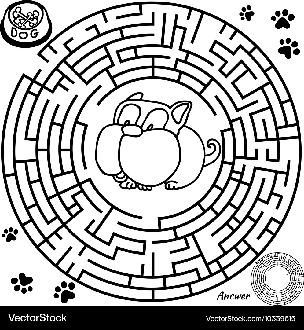 Maze game for kids Royalty Free Vector Image - VectorStock
