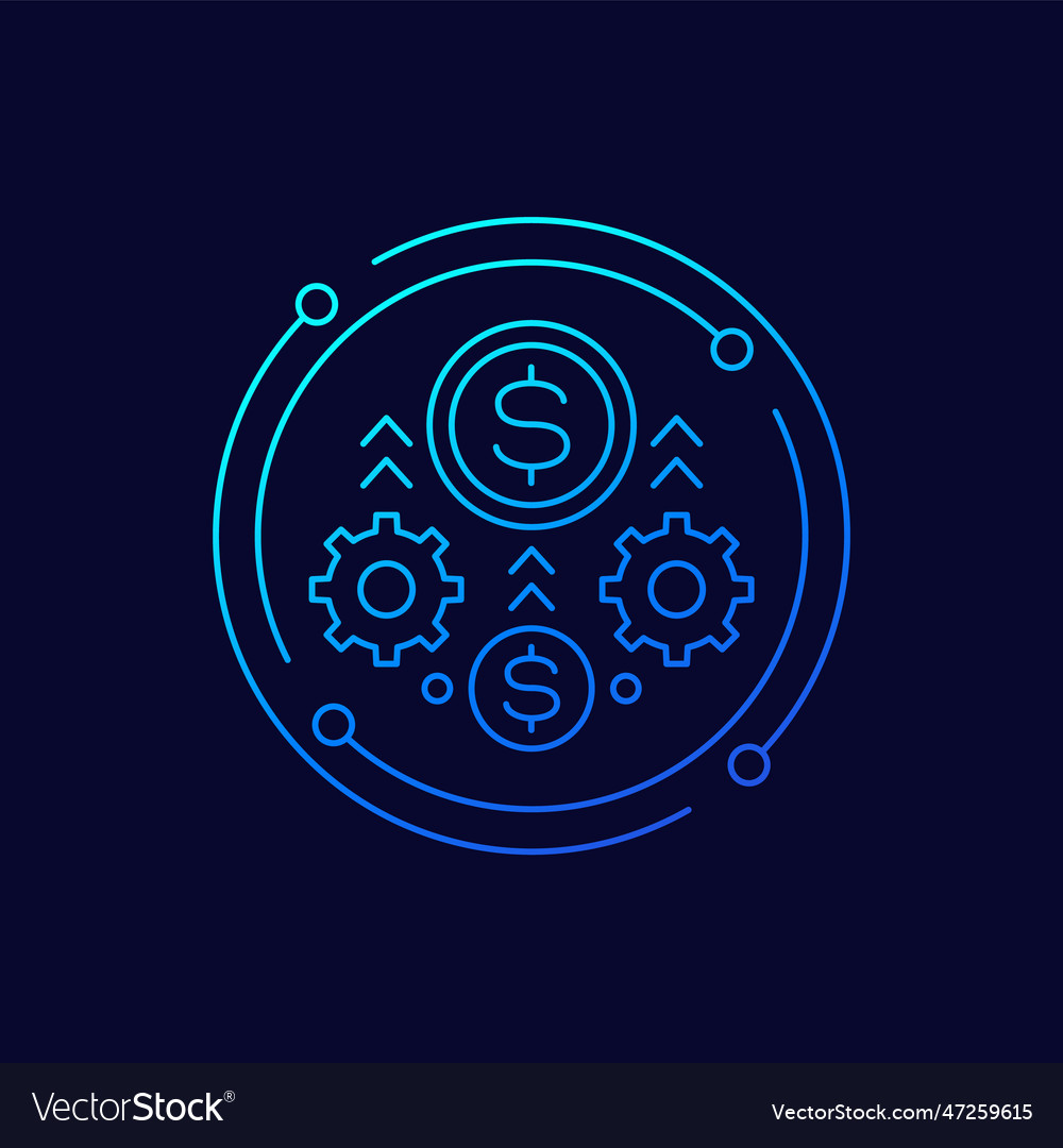Payments processing financial operations icon Vector Image Payments processing financial operations icon Vector Image