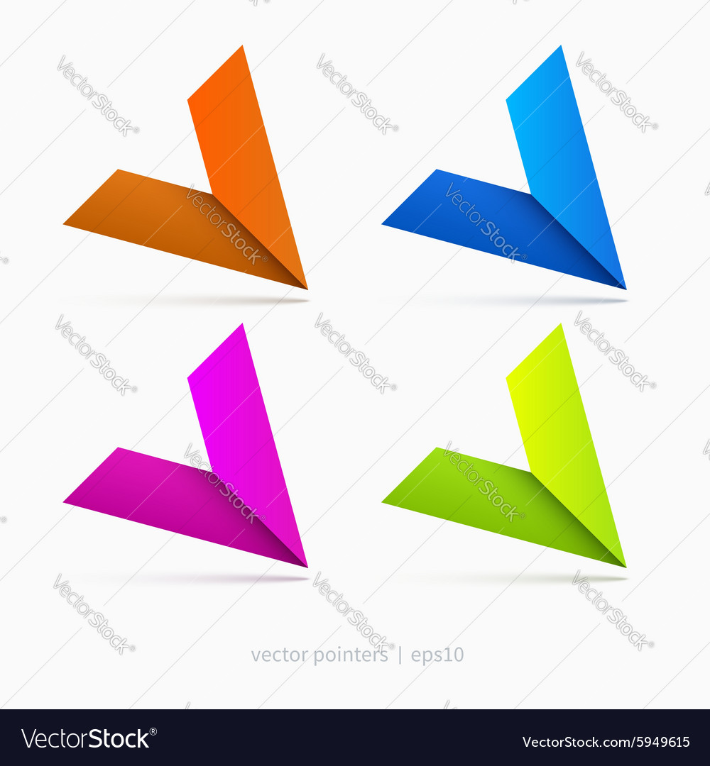 Pointers graphic Royalty Free Vector Image - VectorStock