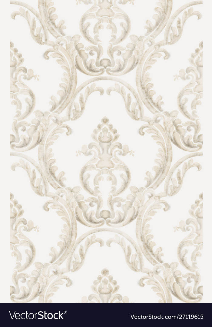 Rococo texture pattern Royalty Free Vector Image