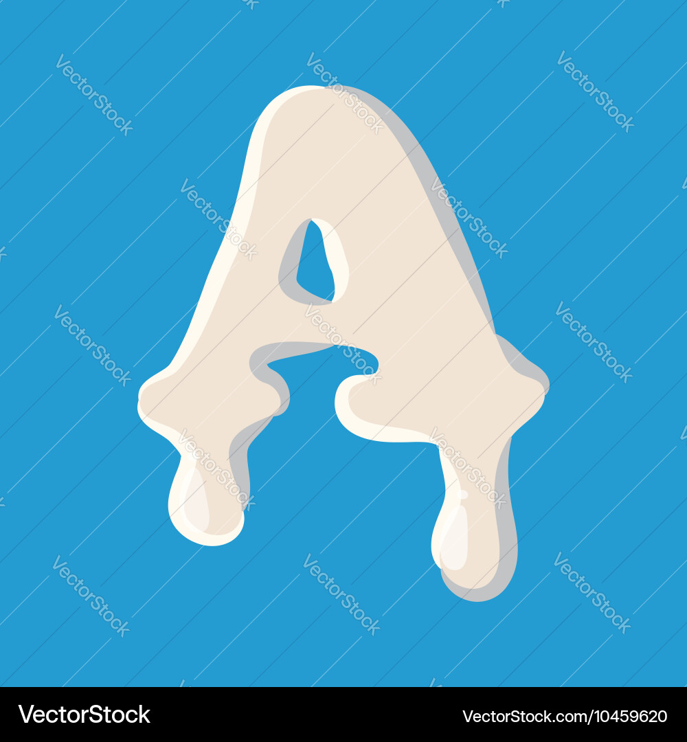 A letter isolated on baby blue background Vector Image