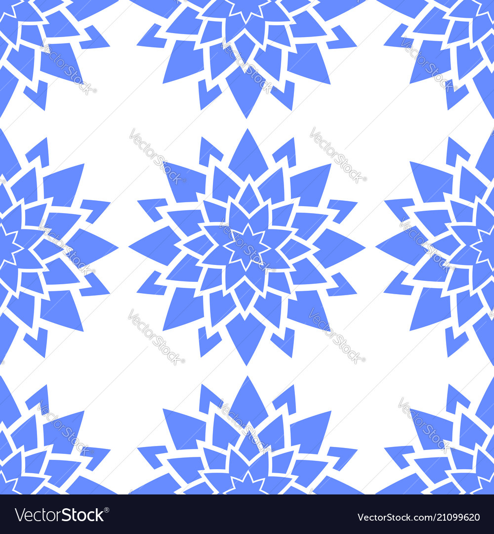 Colorful seamless pattern of abstract blue Vector Image