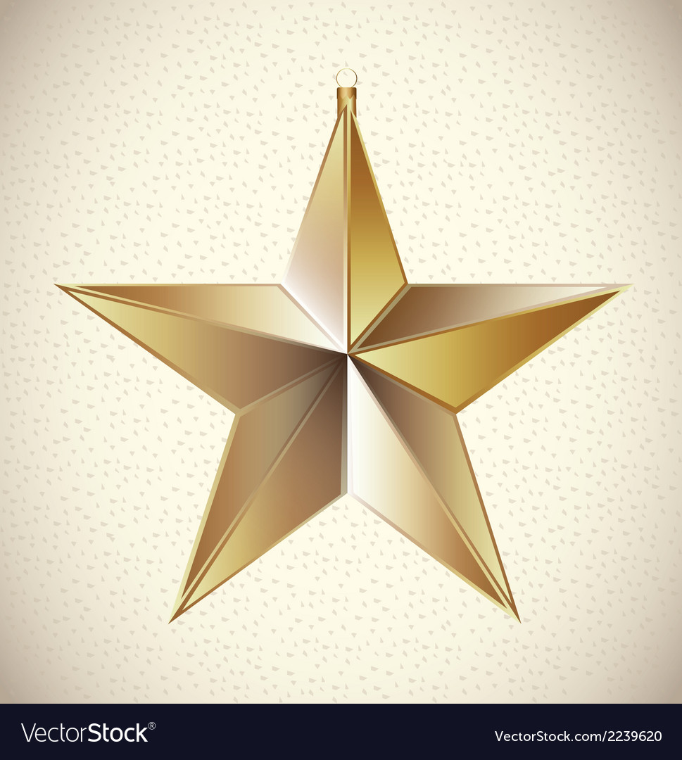 Star icon over pattern background Royalty Free Vector Image
