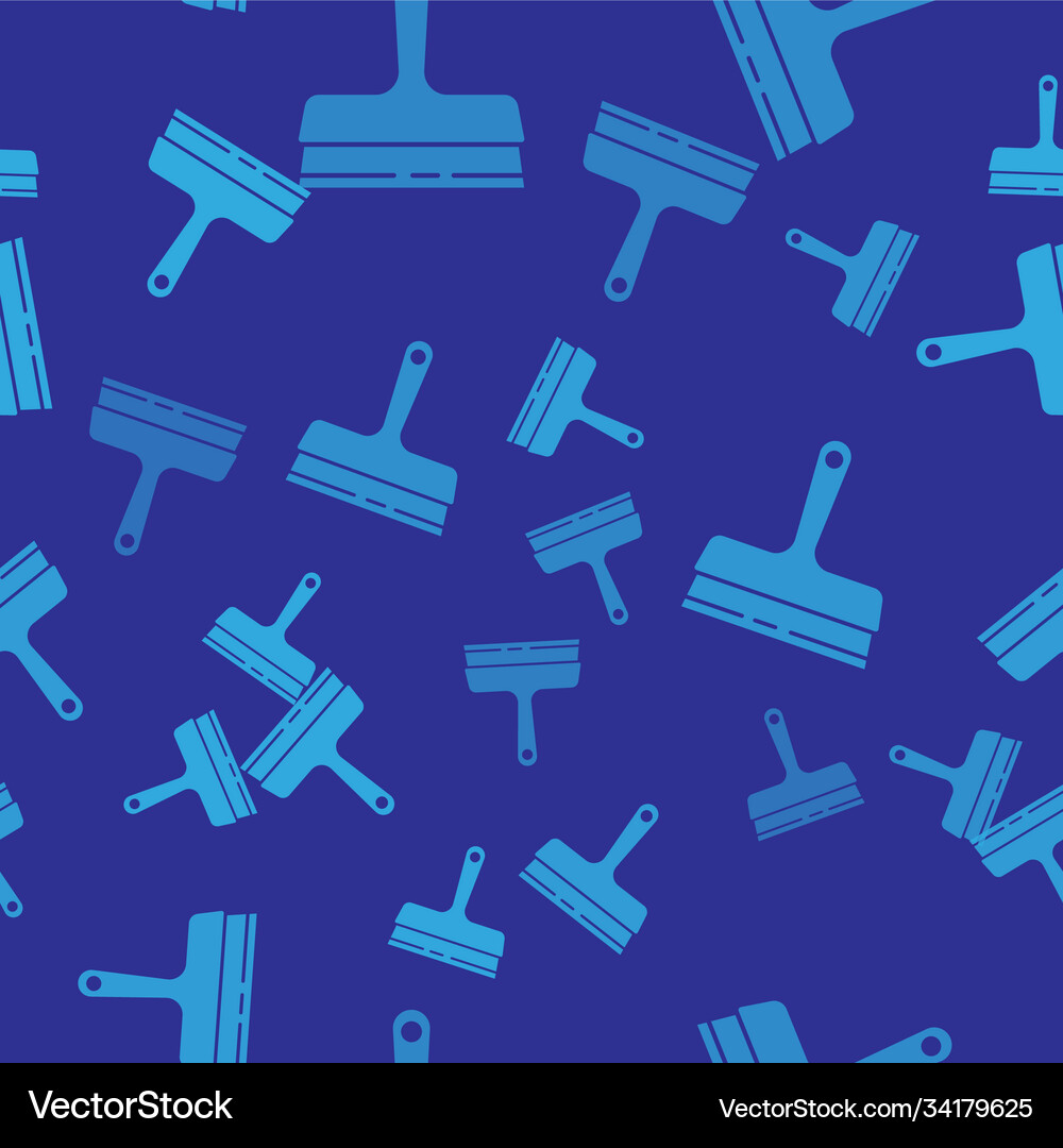 Blue cleaning service with rubber cleaner Vector Image