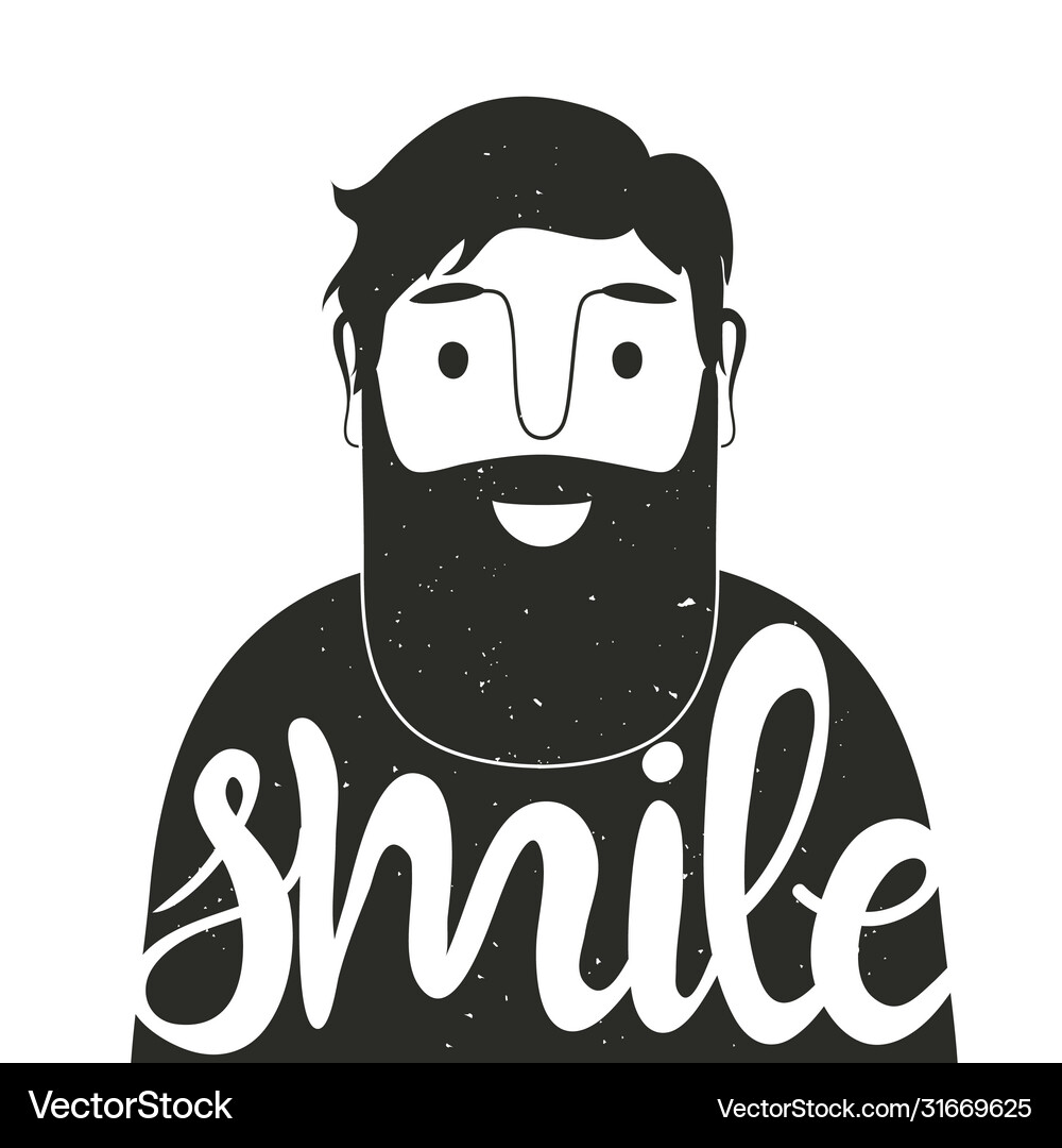 Inspiration positive with cute smiley face Vector Image