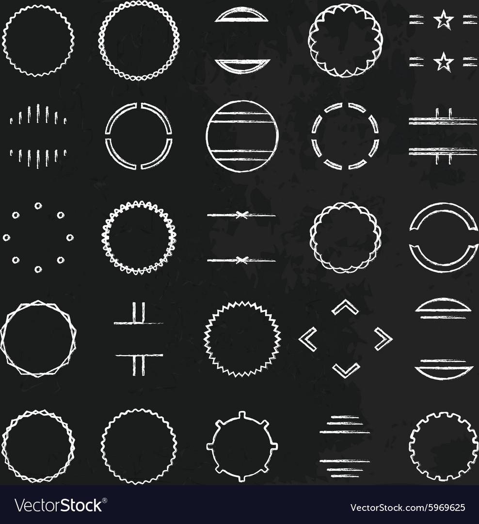 Round frames Royalty Free Vector Image - VectorStock