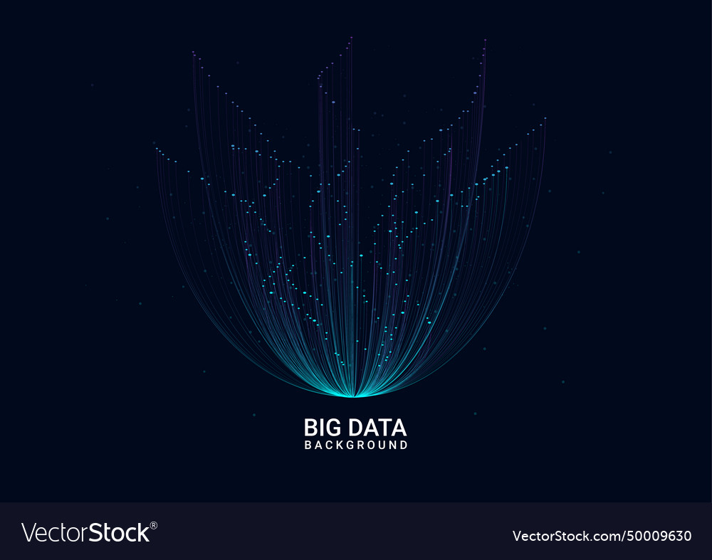 Big Data Visualization Abstract Technology Vector Image