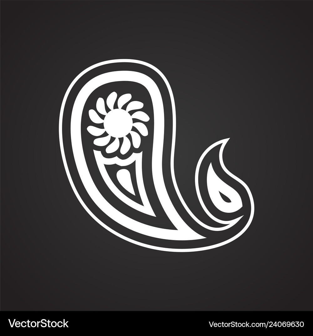 Buta icon on black background for graphic and web Vector Image