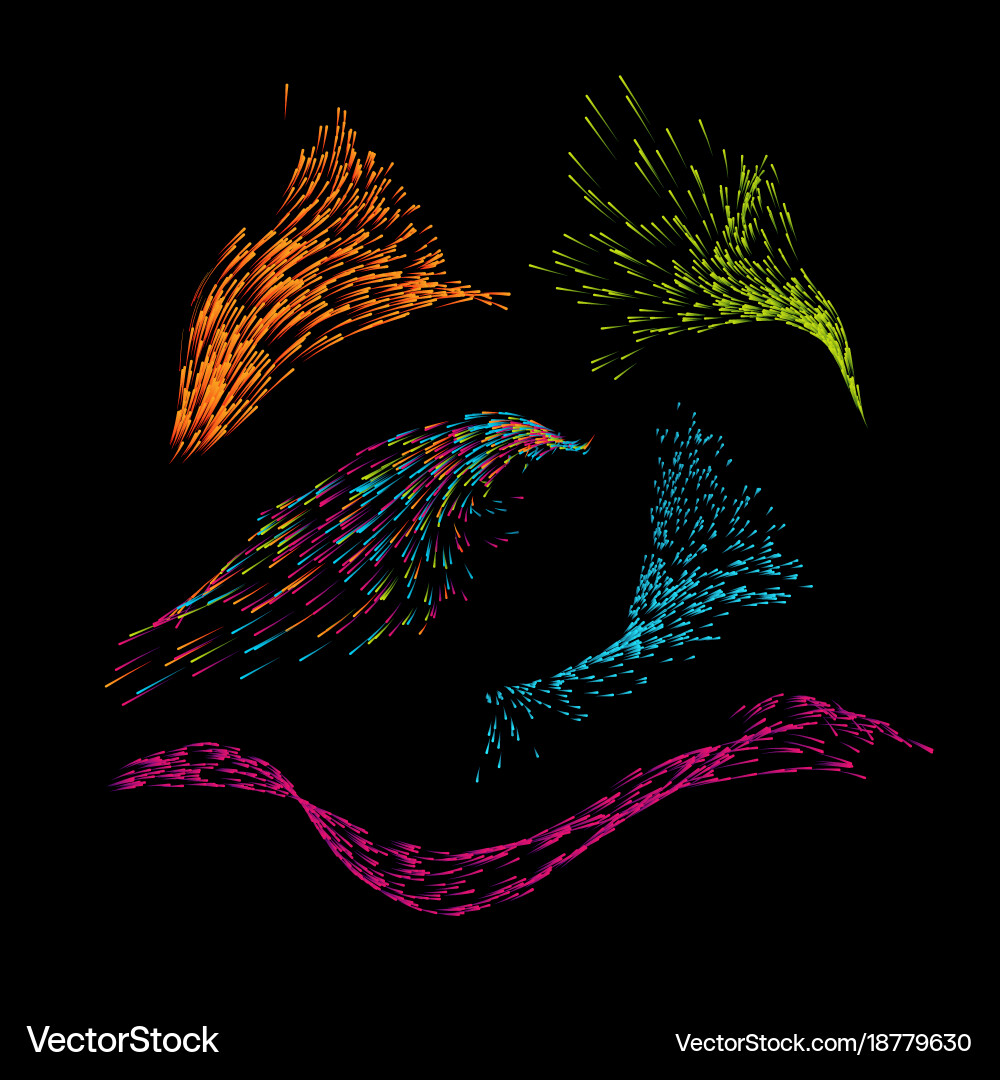 Splash or swarm of particles Royalty Free Vector Image