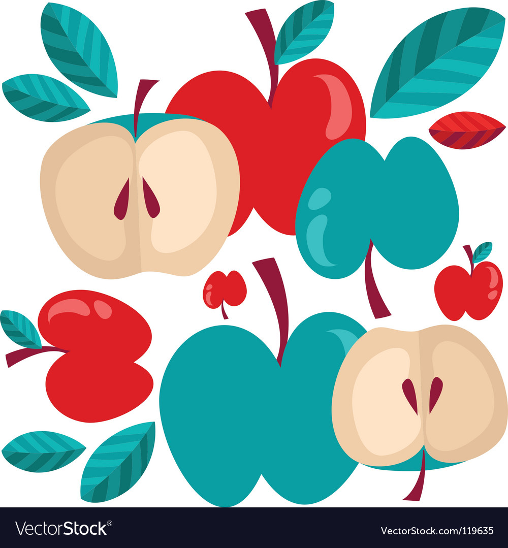 Apples Royalty Free Vector Image - VectorStock