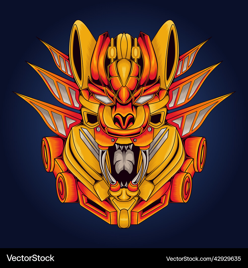 Cat mechanical perfect for mascot logo Royalty Free Vector