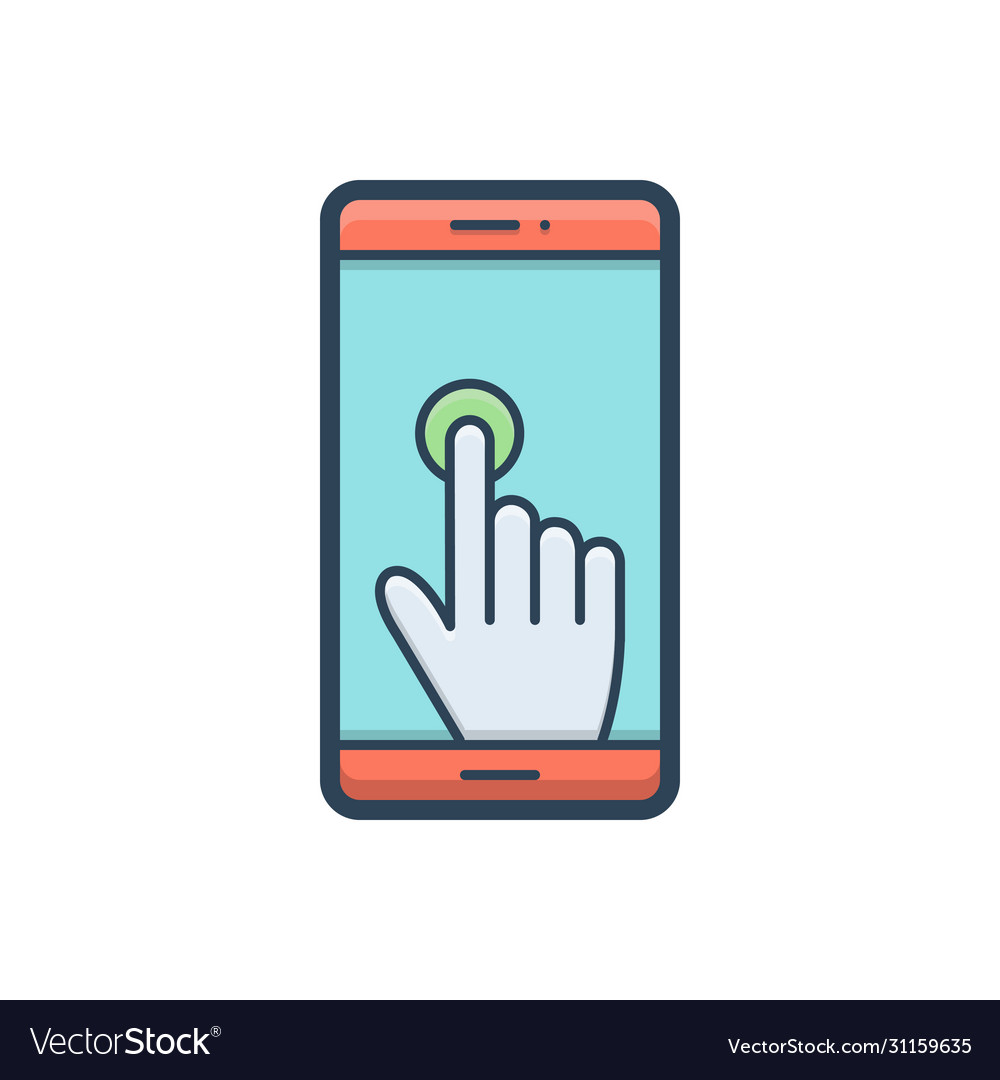 Touch screen Royalty Free Vector Image - VectorStock
