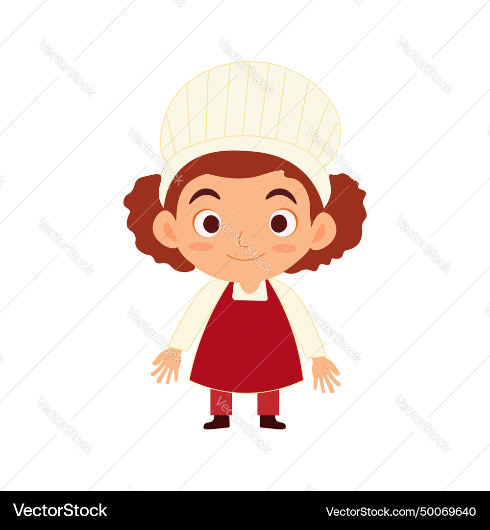 Children cook little chef design Royalty Free Vector Image