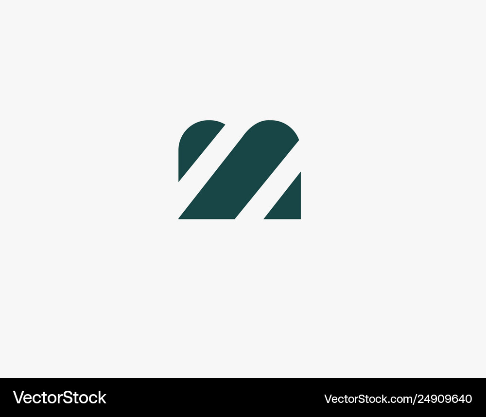 Creative logo typography letter m for business Vector Image