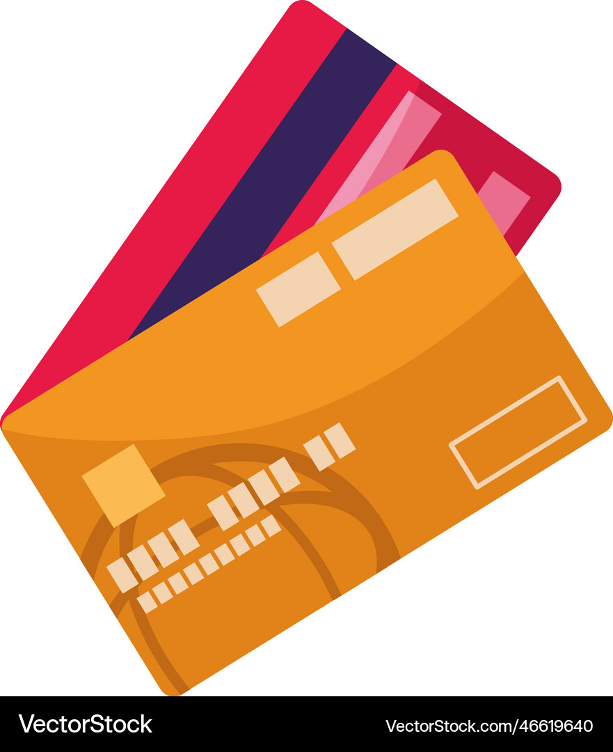 Credit cards bank Royalty Free Vector Image - VectorStock