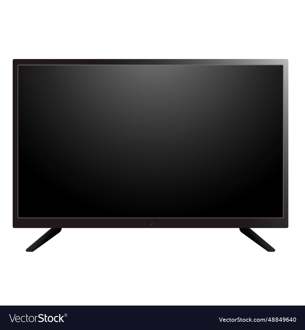 Flat tv screen Royalty Free Vector Image - VectorStock