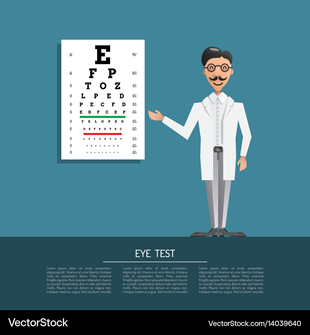 Ophthalmologist eye doctor Royalty Free Vector Image