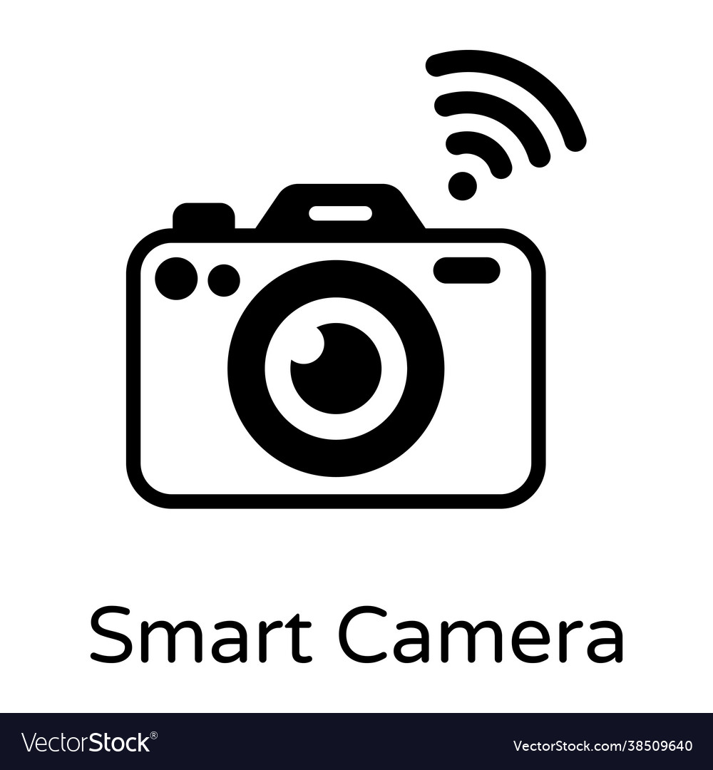 Smart camera Royalty Free Vector Image - VectorStock