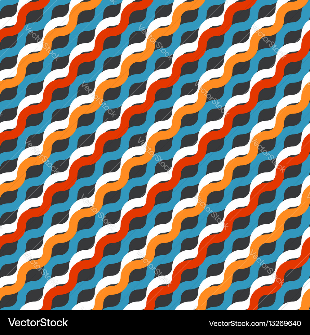 Striped modern color blocked print Royalty Free Vector Image