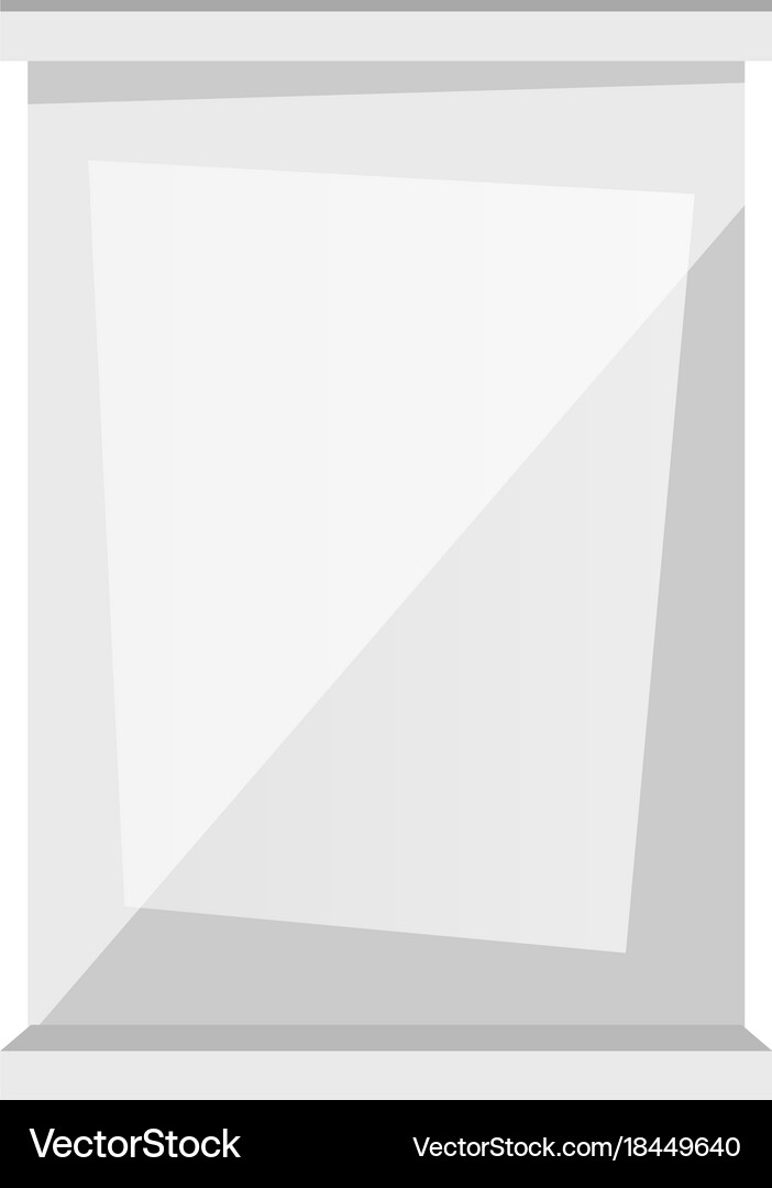 White window frame cartoon Royalty Free Vector Image