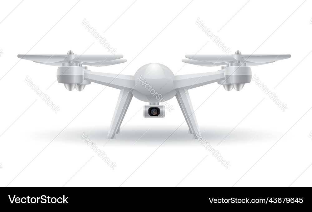 Aerial mobile drone quadcopter smart quadrocopter Vector Image