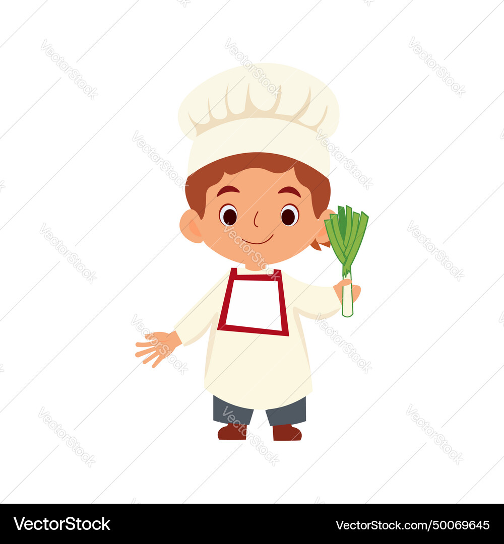 Children cook little chef design Royalty Free Vector Image