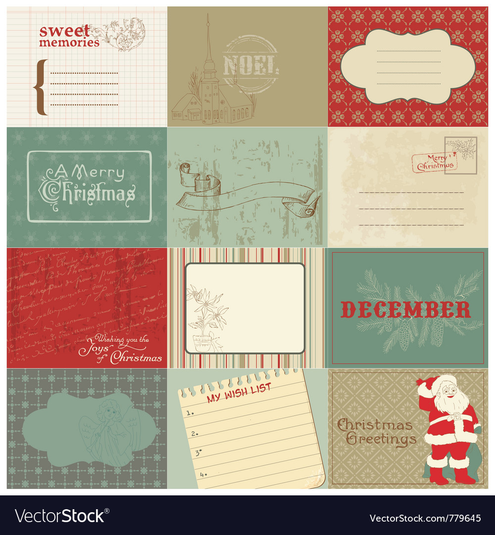 Christmas vintage design Royalty Free Vector Image