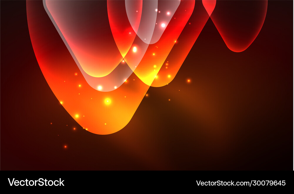 Glowing neon shiny transparent abstract geometric Vector Image