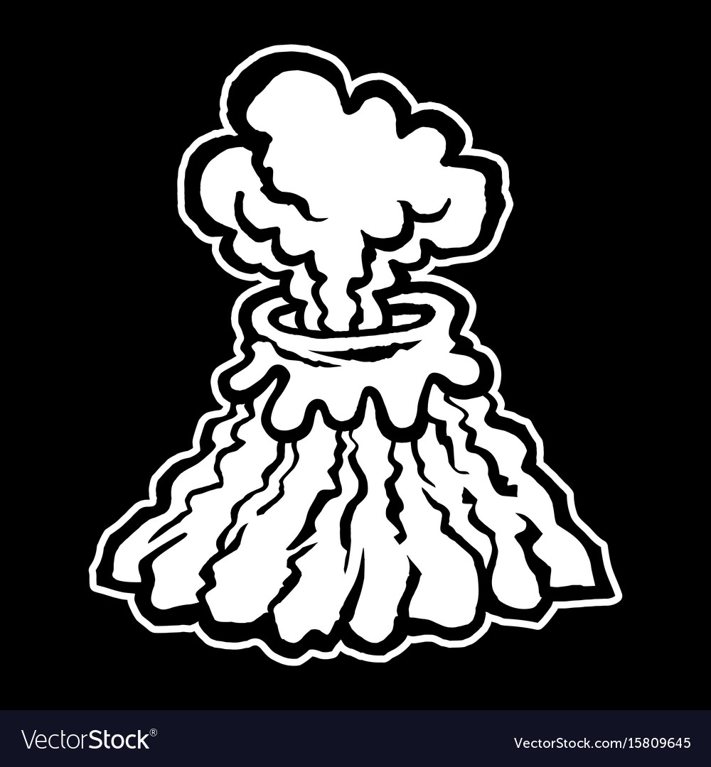 Volcano Royalty Free Vector Image - VectorStock