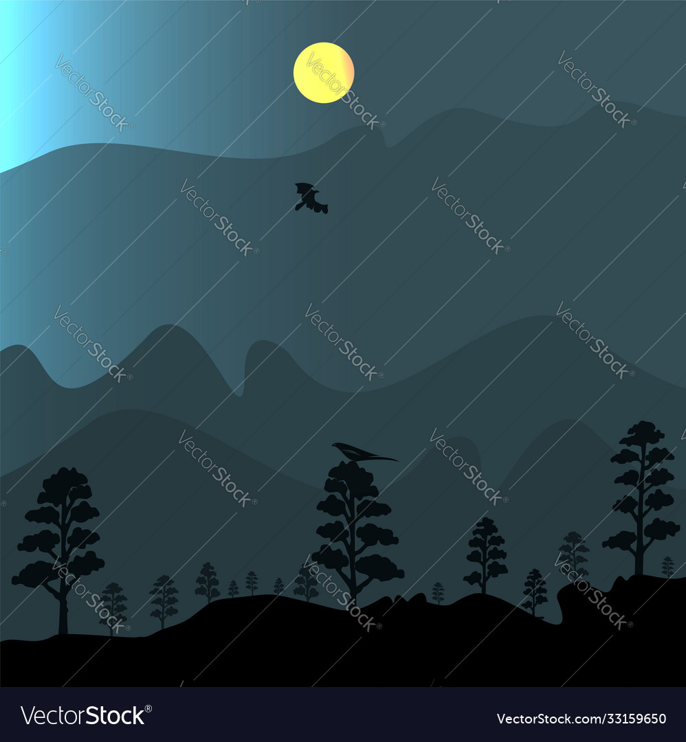 Abstract landscape Royalty Free Vector Image - VectorStock