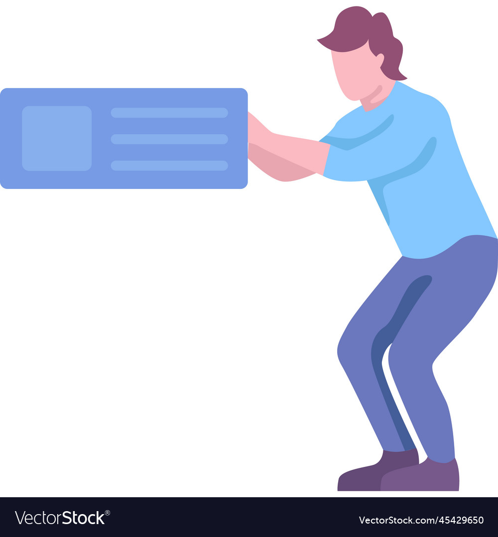 App prototype development icon man web designer Vector Image