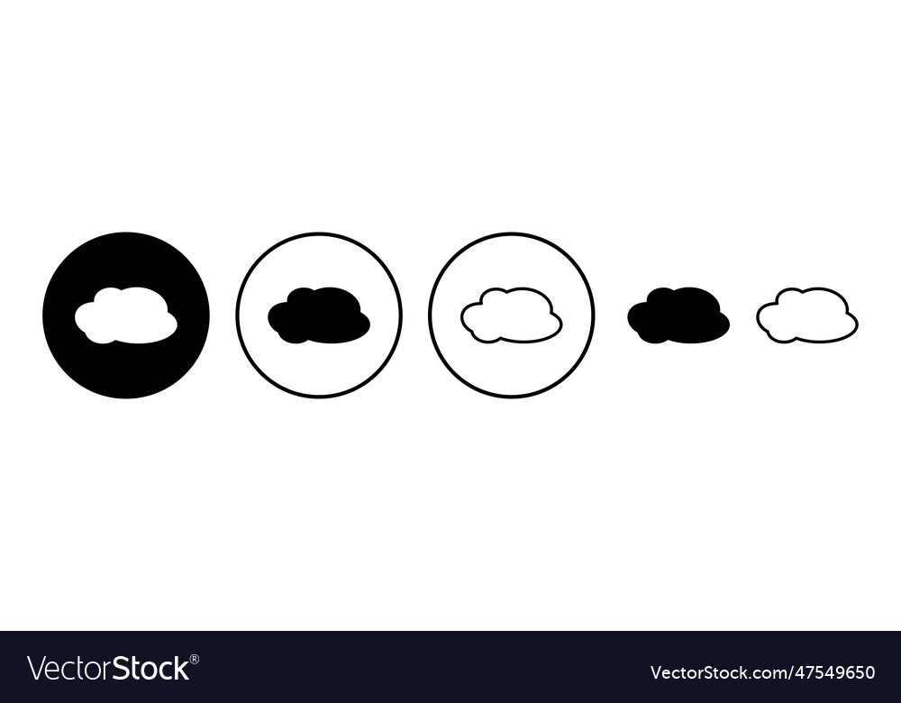Cloud icon data services Royalty Free Vector Image