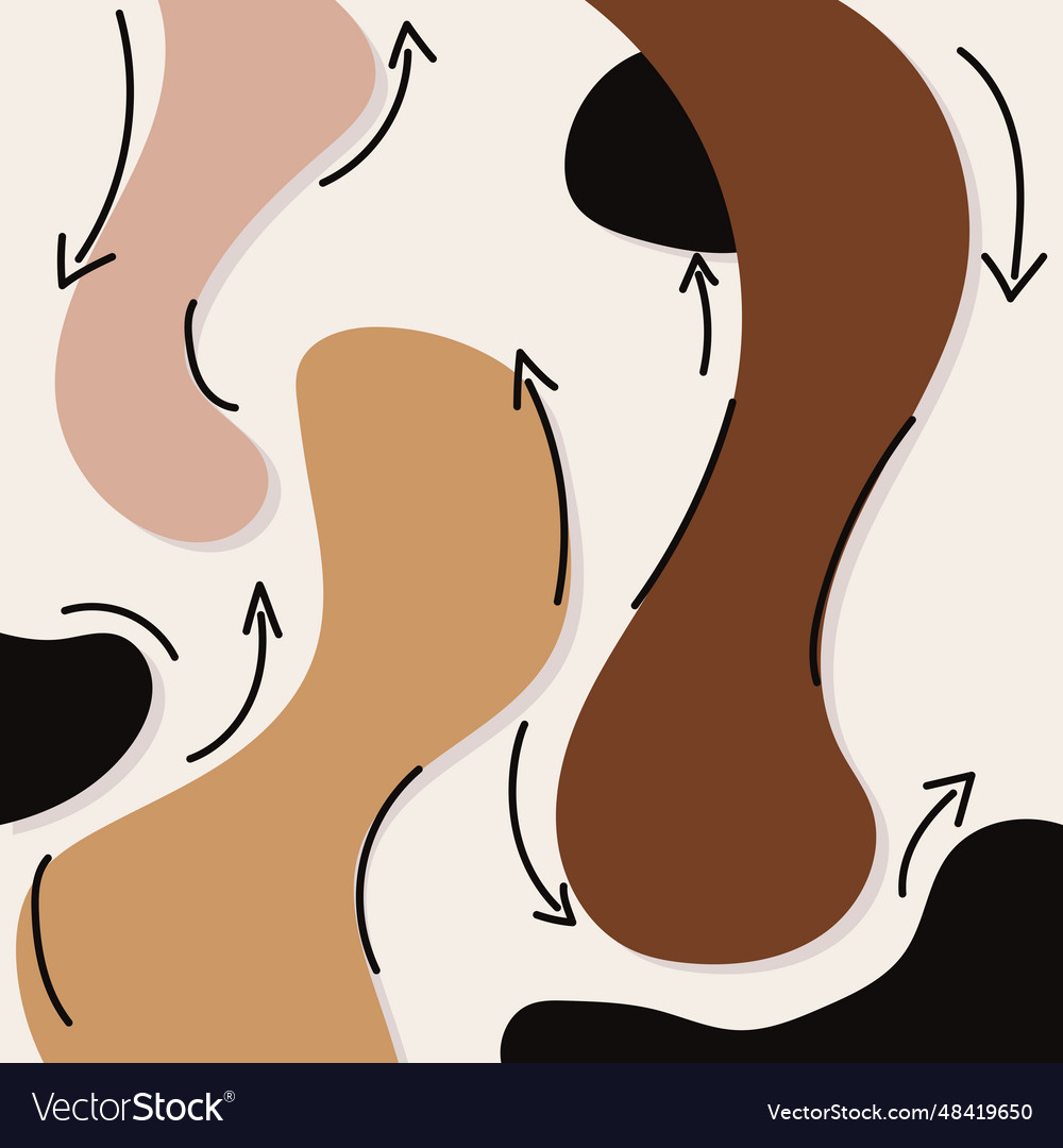 Hand drawn background with abstract Royalty Free Vector