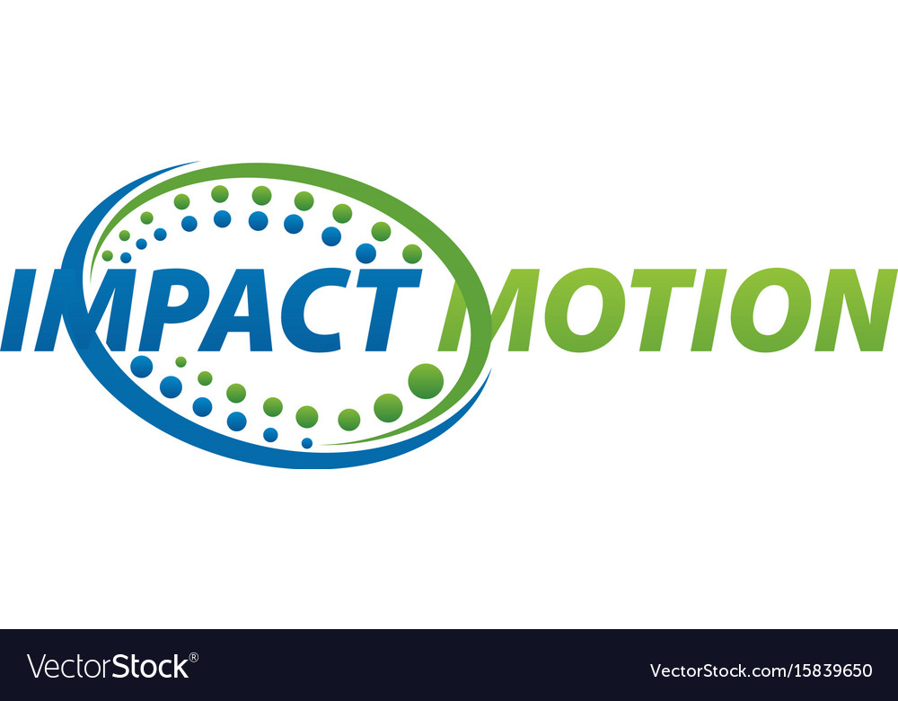 Impact motion solution Royalty Free Vector Image