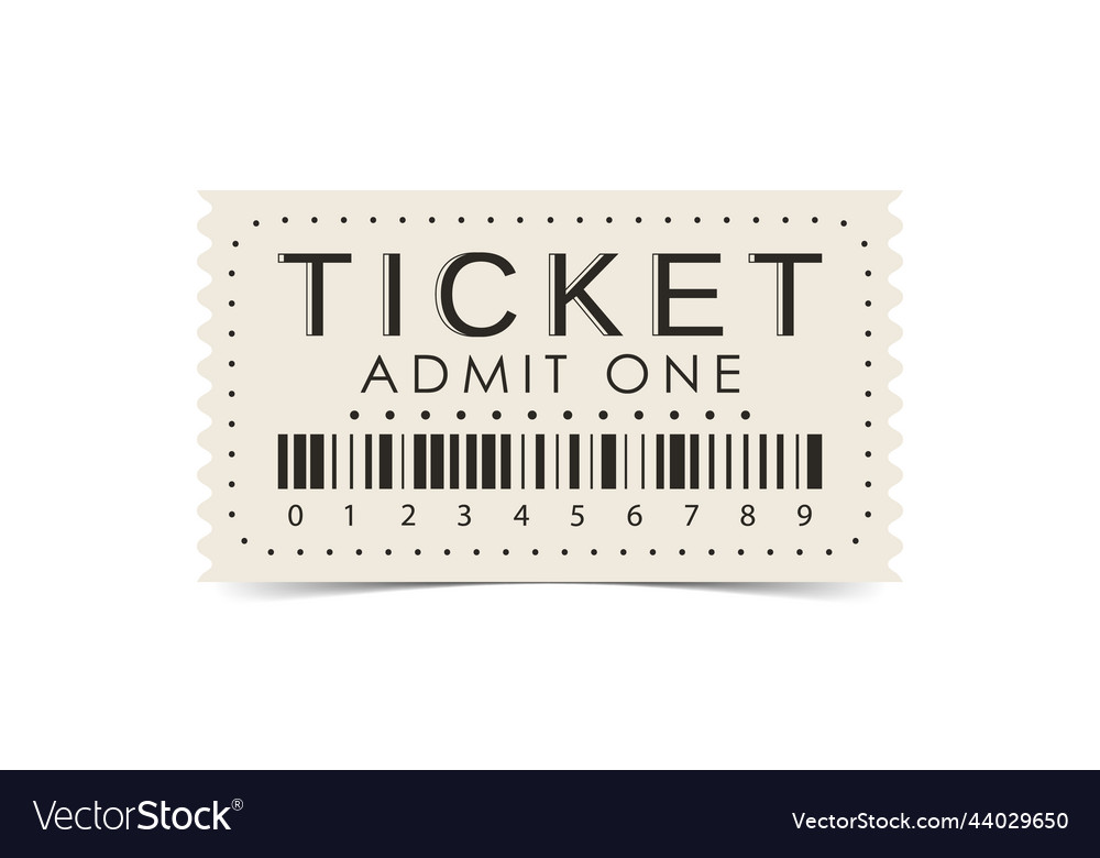 Ticket design modern card template Royalty Free Vector Image