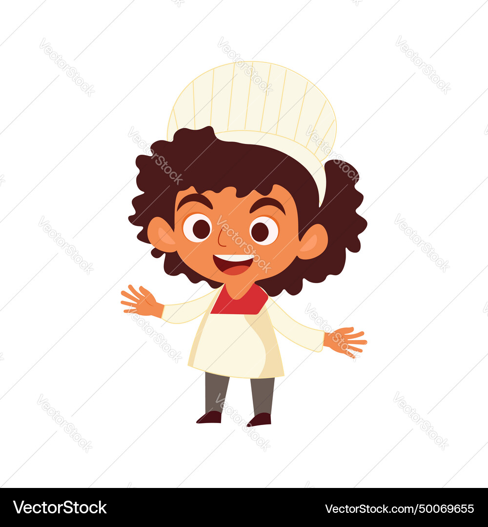 Children cook little chef design Royalty Free Vector Image