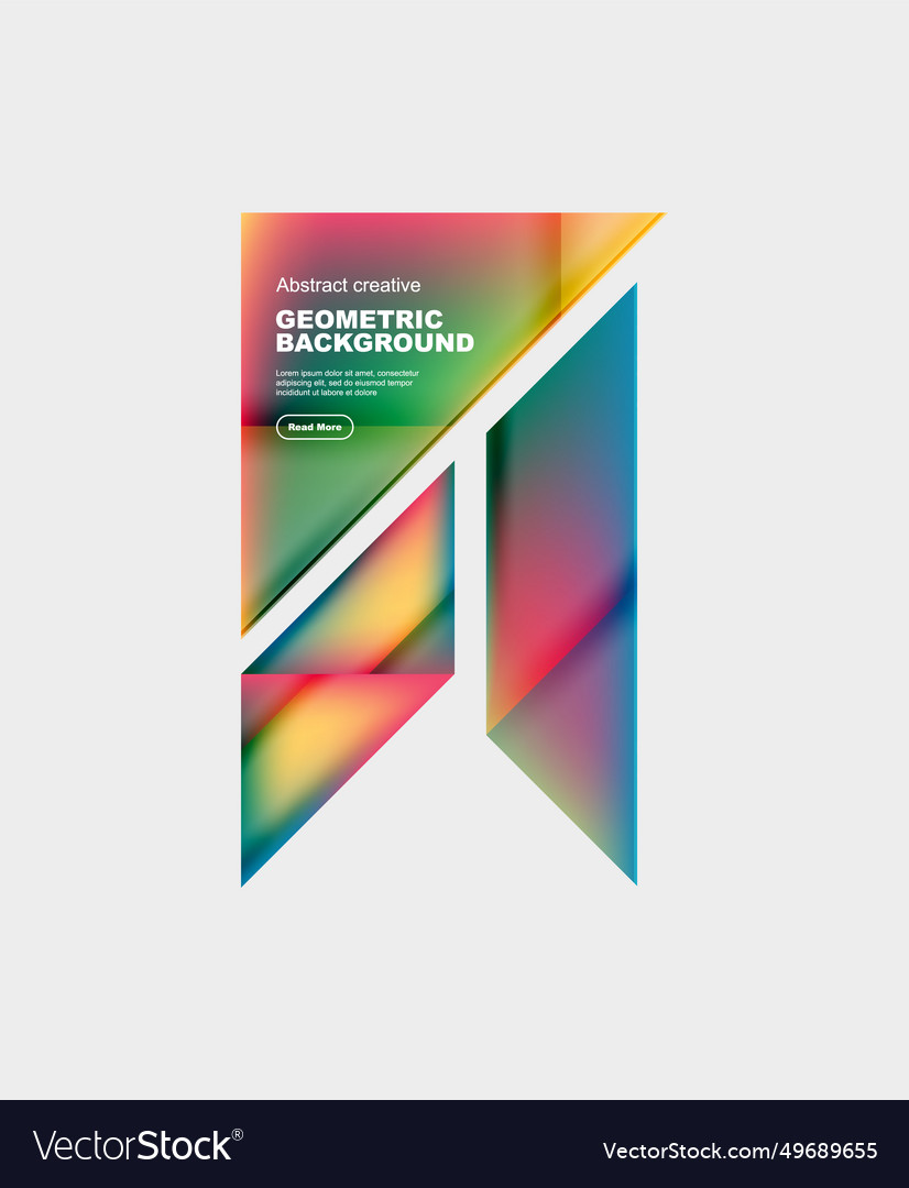 Gradient triangles abstract background Royalty Free Vector