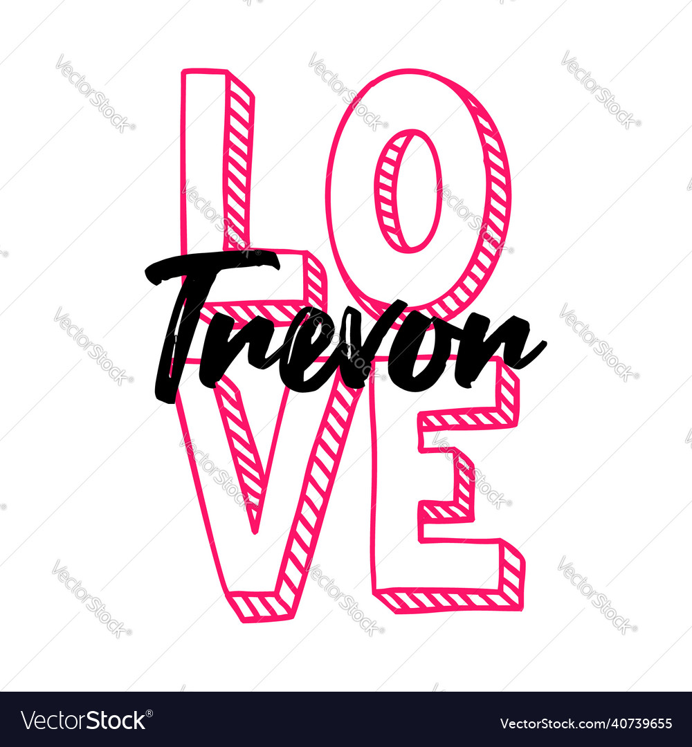Trevor Royalty Free Vector Image - VectorStock