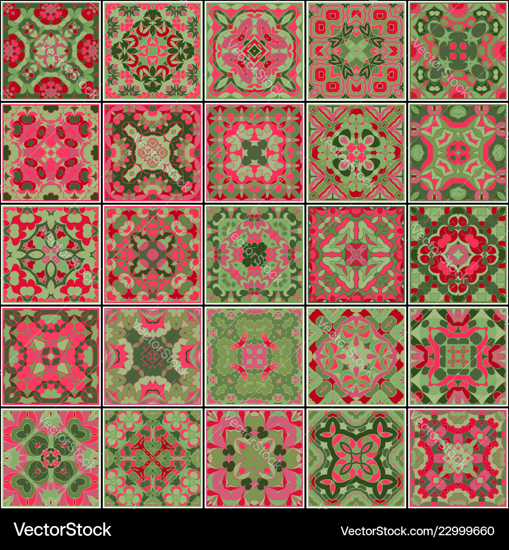 Collection of ceramic tiles Royalty Free Vector Image
