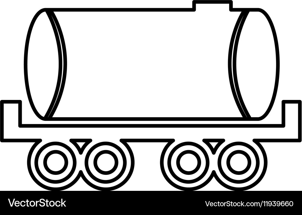 Fuel tank isolated icon Royalty Free Vector Image