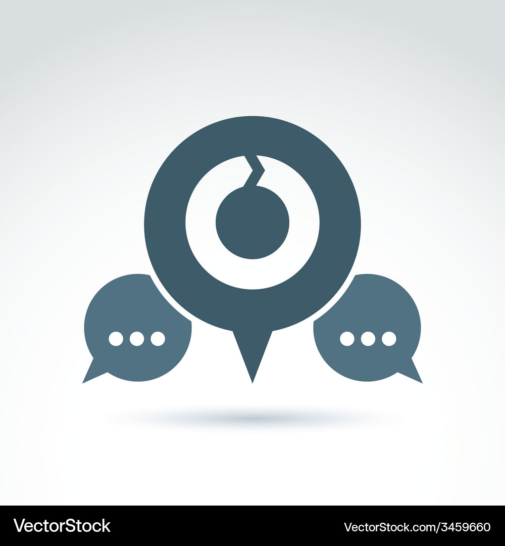 Information collecting and exchange theme icon Vector Image