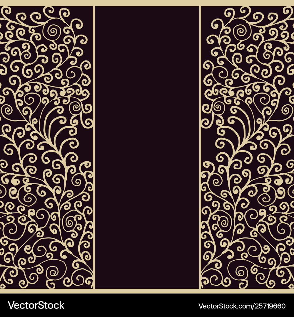 Luxury style greeting crad design template Vector Image