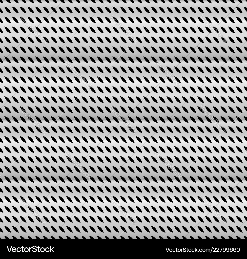 Metal with dimples holes punched perforated Vector Image