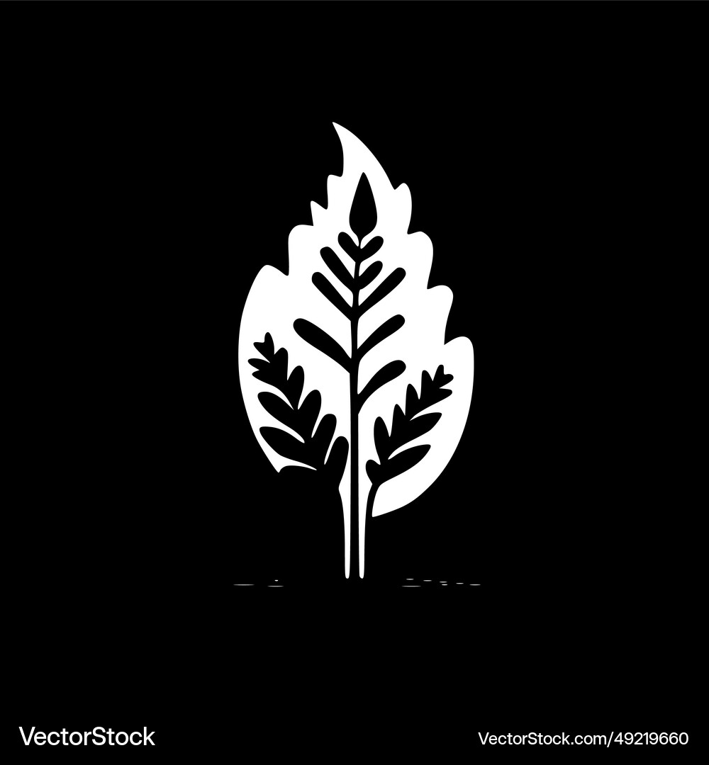 Nature - black and white isolated icon Royalty Free Vector