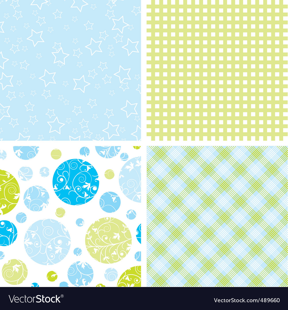 Scrapbook patterns for design vector Royalty Free Vector