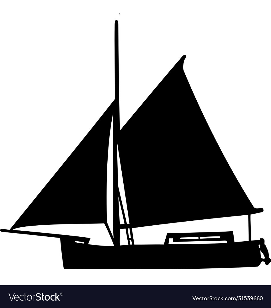 Sloop Royalty Free Vector Image - VectorStock